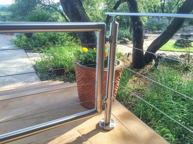 Side Mounted Balustrade Post Wire Cable Railing System - Buy Wire Cable ...
