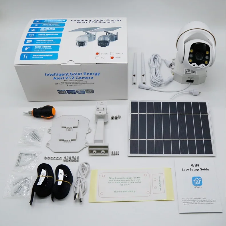 CamKnite Ubox ICam+ Solar Powered WIFI PTZ CCTV Surveillance Camera ...