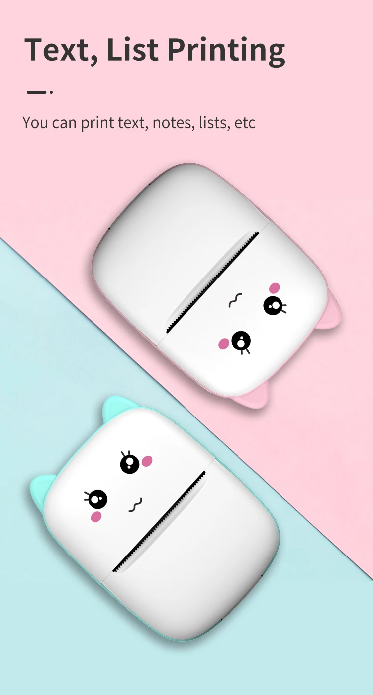 58mm Wireless Portable Mini Thermal Printer Sticker Label Tattoo Photo ...