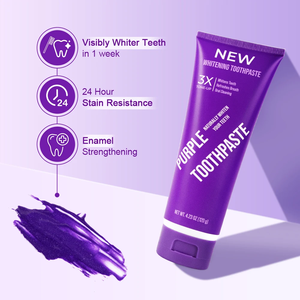 Fresh Mint GlorySmile V34 Purple Toothpaste Popping Boba Intensive ...