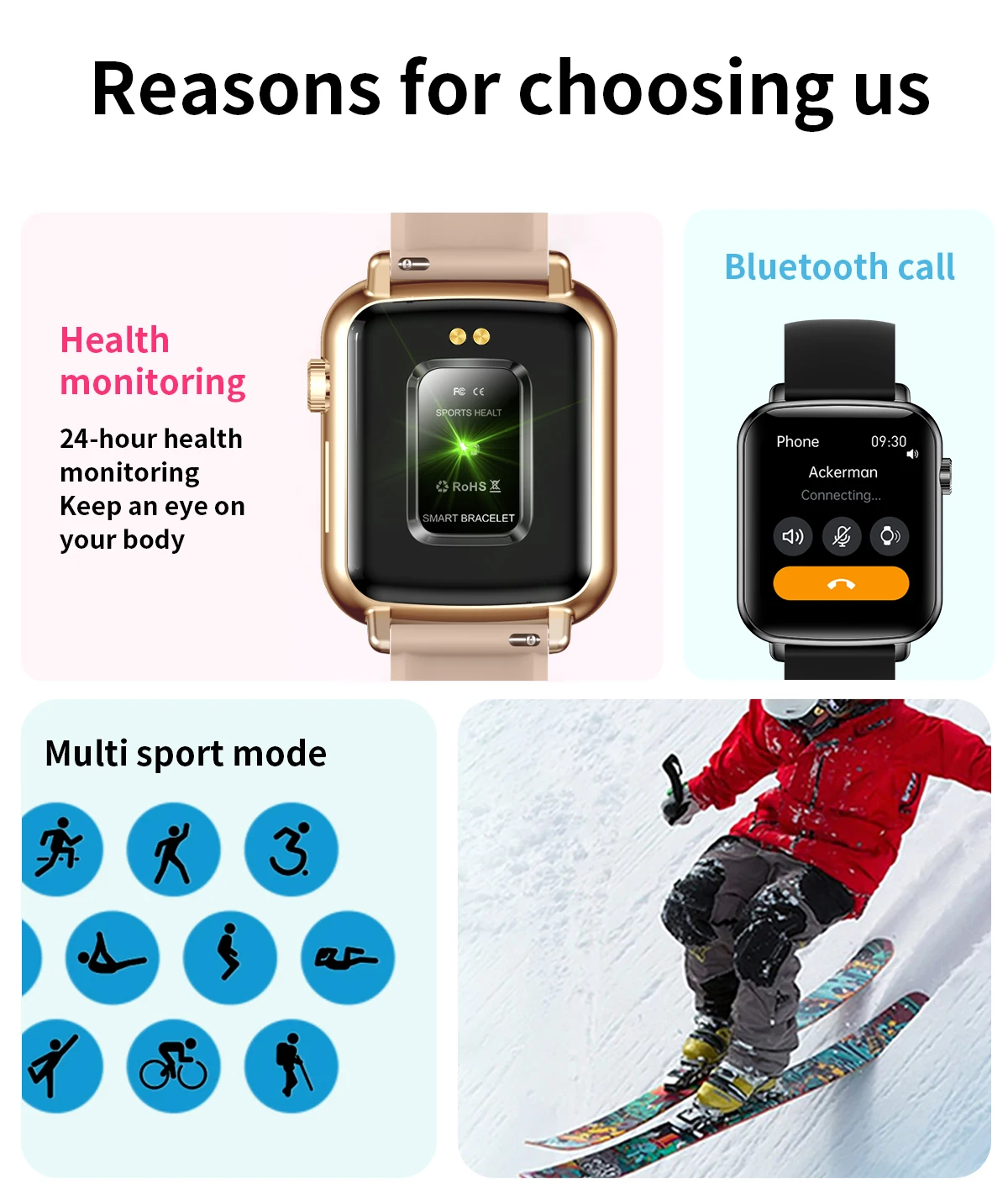 Fashion Sport Slider Smart Watches H90 Bands Wearable Device Mobile ...