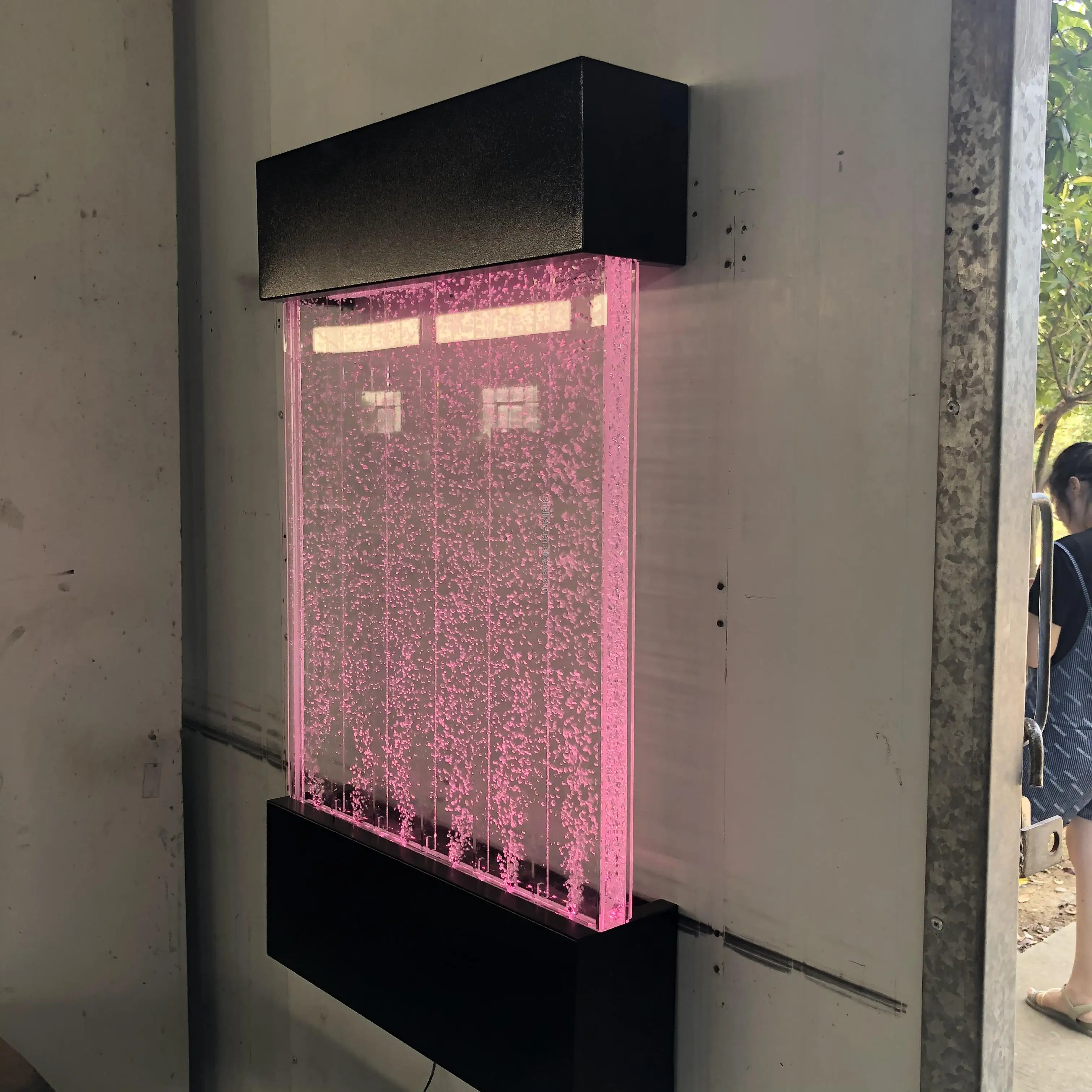 Wall Mounted Hanging Bubble Wall Aquarium Led Lighting Indoor Panel - Buy Water Hanging Bubble ...