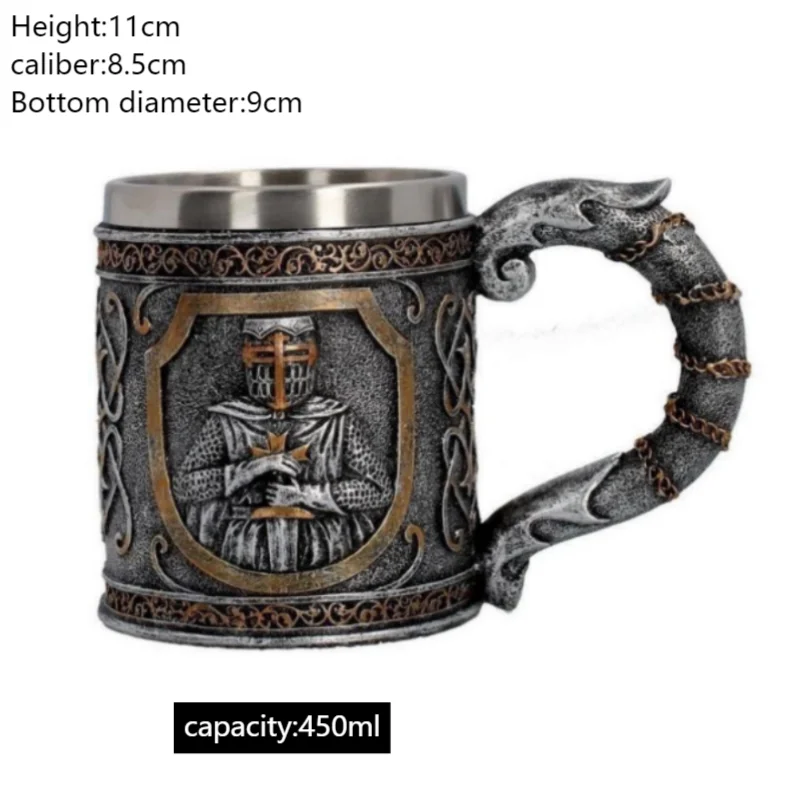 Medieval Knight Cup Set - Huaqi GTA08 GTA28 Retro Mugs