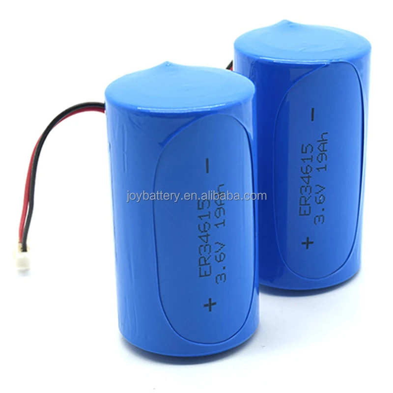 Lithium Cell Cylindrical Battery Lisocl2 3.6v 19000mah D Size Voltmeter ...