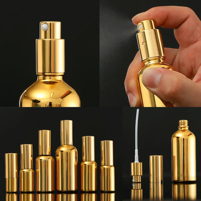 5 -100 ML Gold Plated Luxury Dropper Bottle Cream Jar High Quality ...
