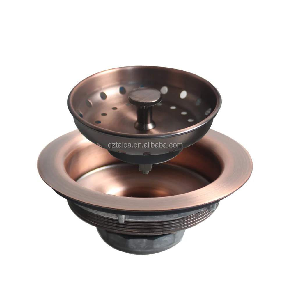 Talea 3.5" Copper Basket Strainer - Durable Kitchen Sink Drain