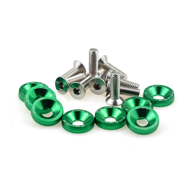 CNC Anodized Color Countersunk Washers M6 JDM Modification