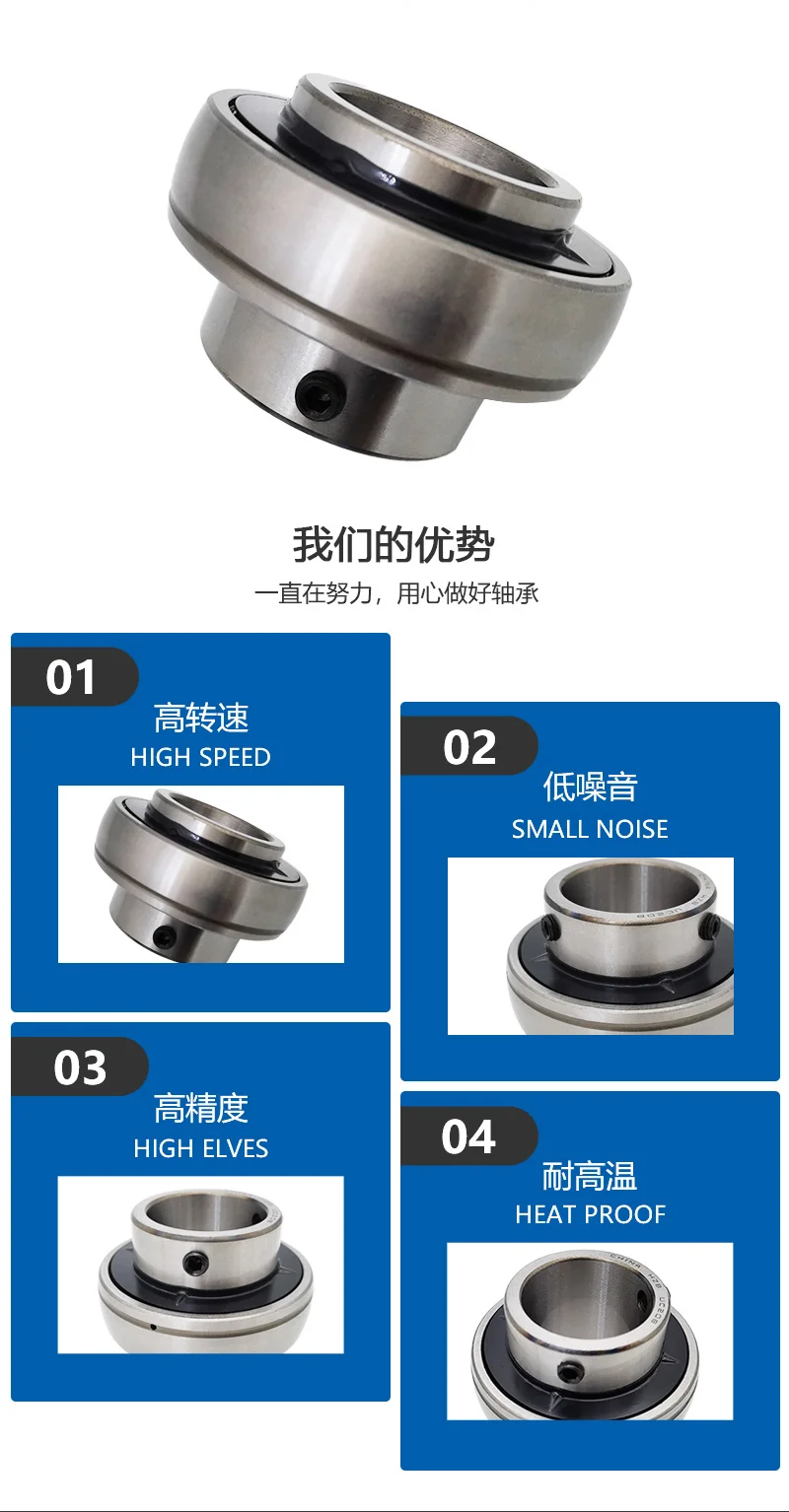 Original Stainless Steel Pillow Block Bearing Ucp210 P210 50*90*51.6mm ...