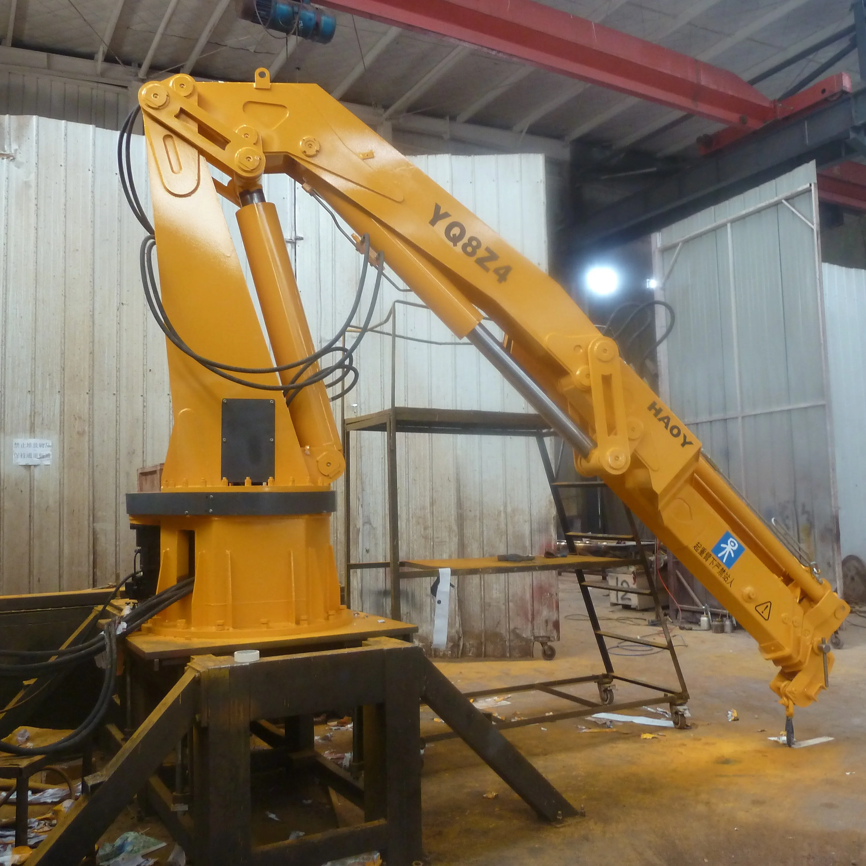 8ton Telescopic Remote Control Knuckle Marine Crane - Buy Knuckle ...