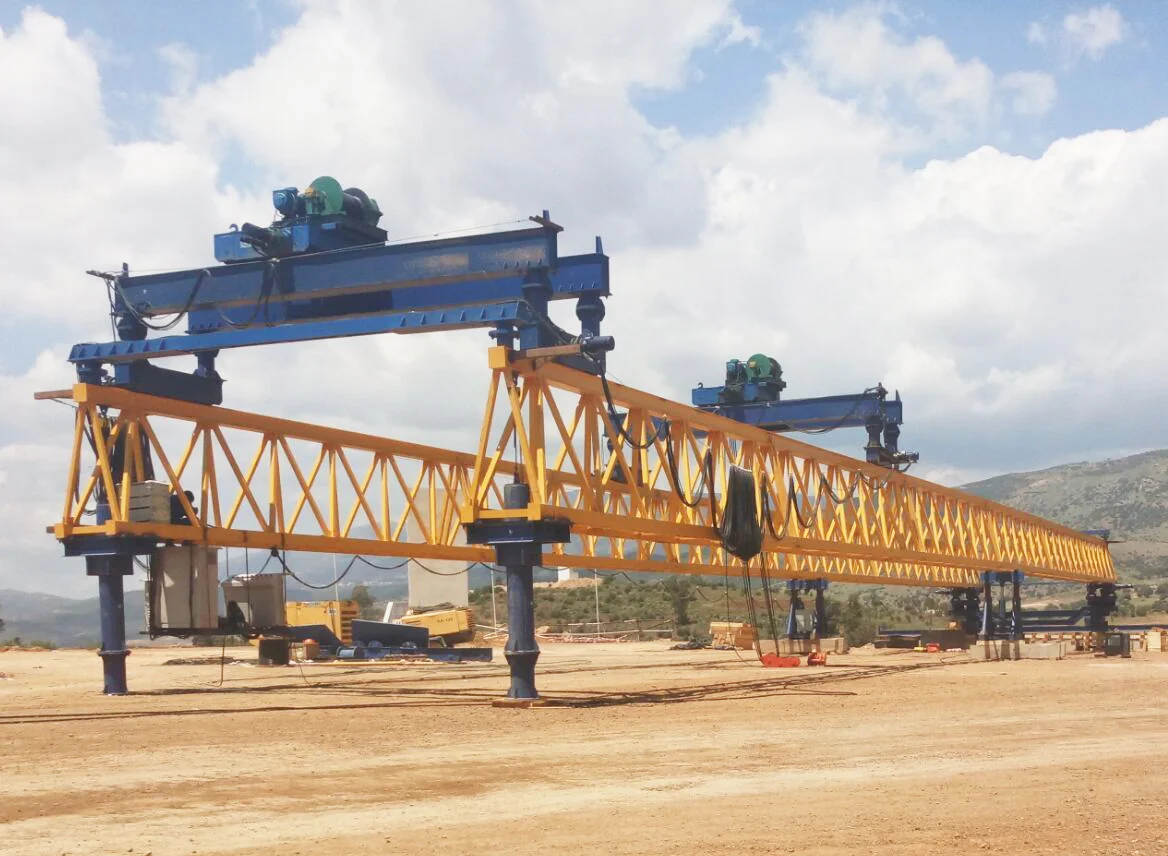 Double Truss Highway Overhead Bridge Erecting Beam Launcher 120 Ton 160 ...