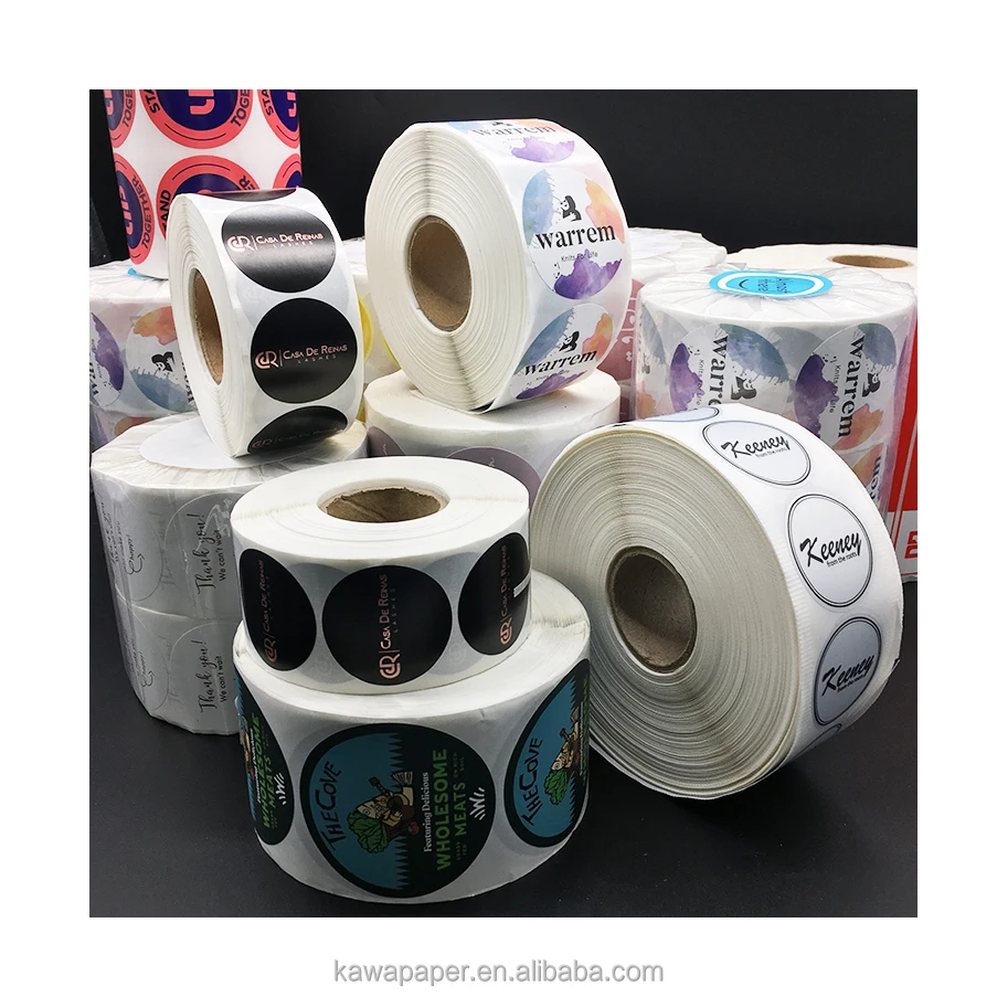 Custom Self Adhesive Vinyl Stickers Labels Custom Labels on a Roll ...