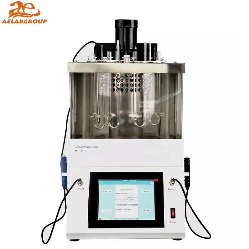 AELAB Kinematic Viscosity Tester ASTM D445 Lab Capillary Viscometer Oil ...