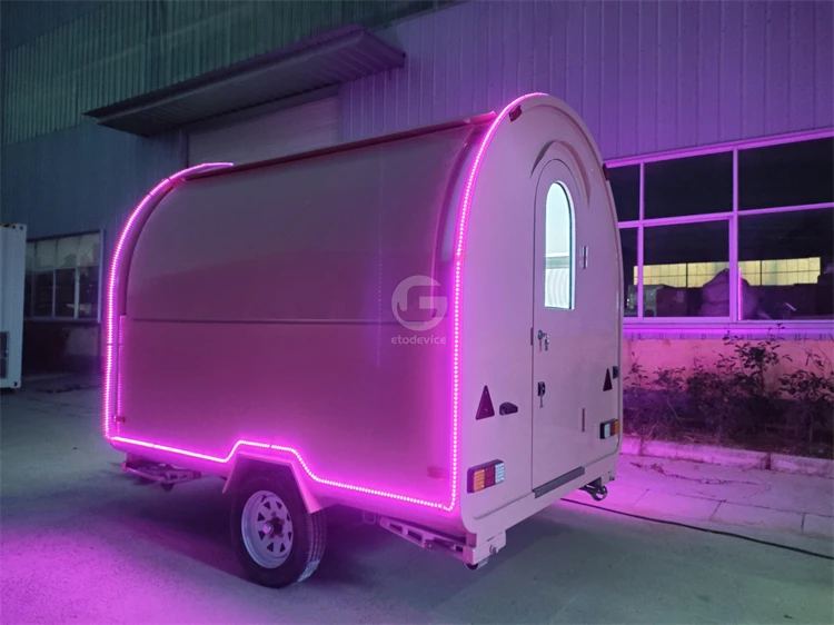 Street Food Trailer - Bubble Tea Ice Cream Vending Cart
