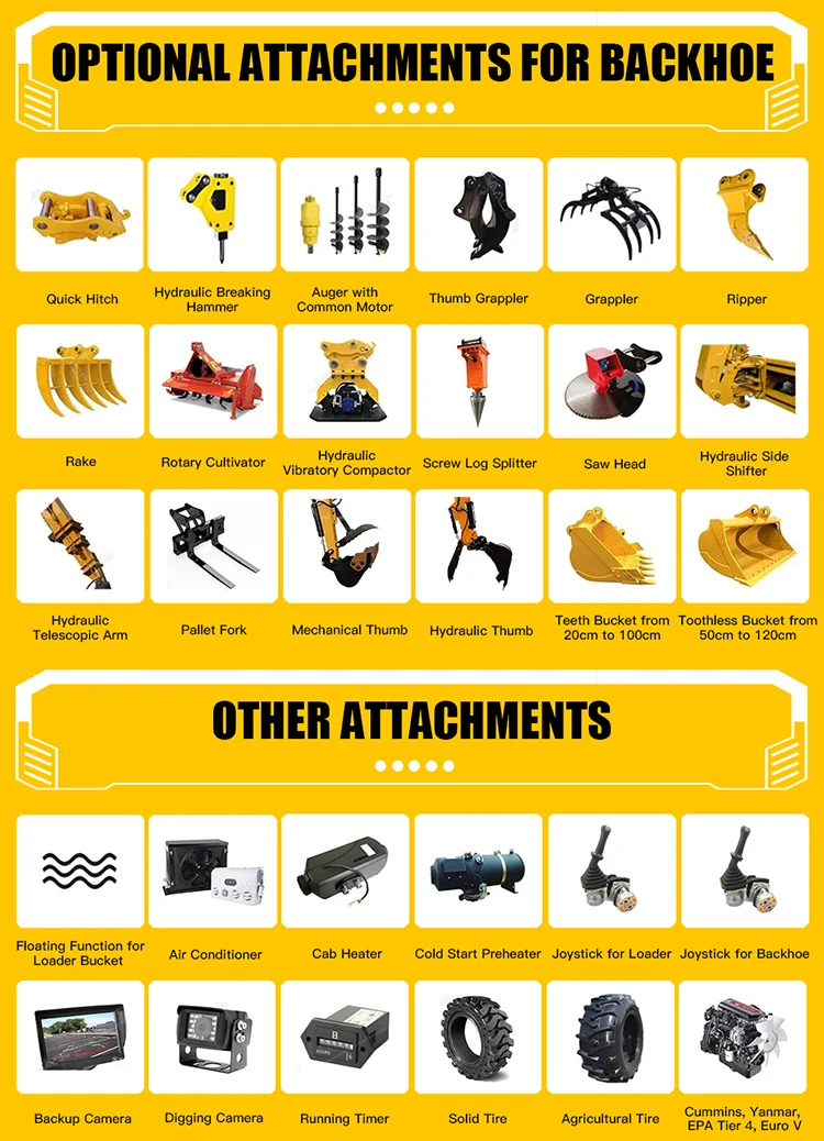 High Speed Earth Moving Machinery - 2 Ton Backhoe Loader