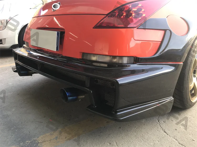 Nissan 350Z Body Kit - Carbon Fiber Front Bumper Spoilers