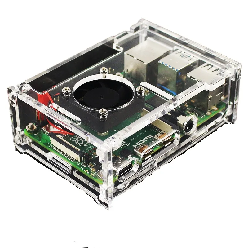 Raspberry Pi 4B Protect Shell - Acrylic Motherboard Case