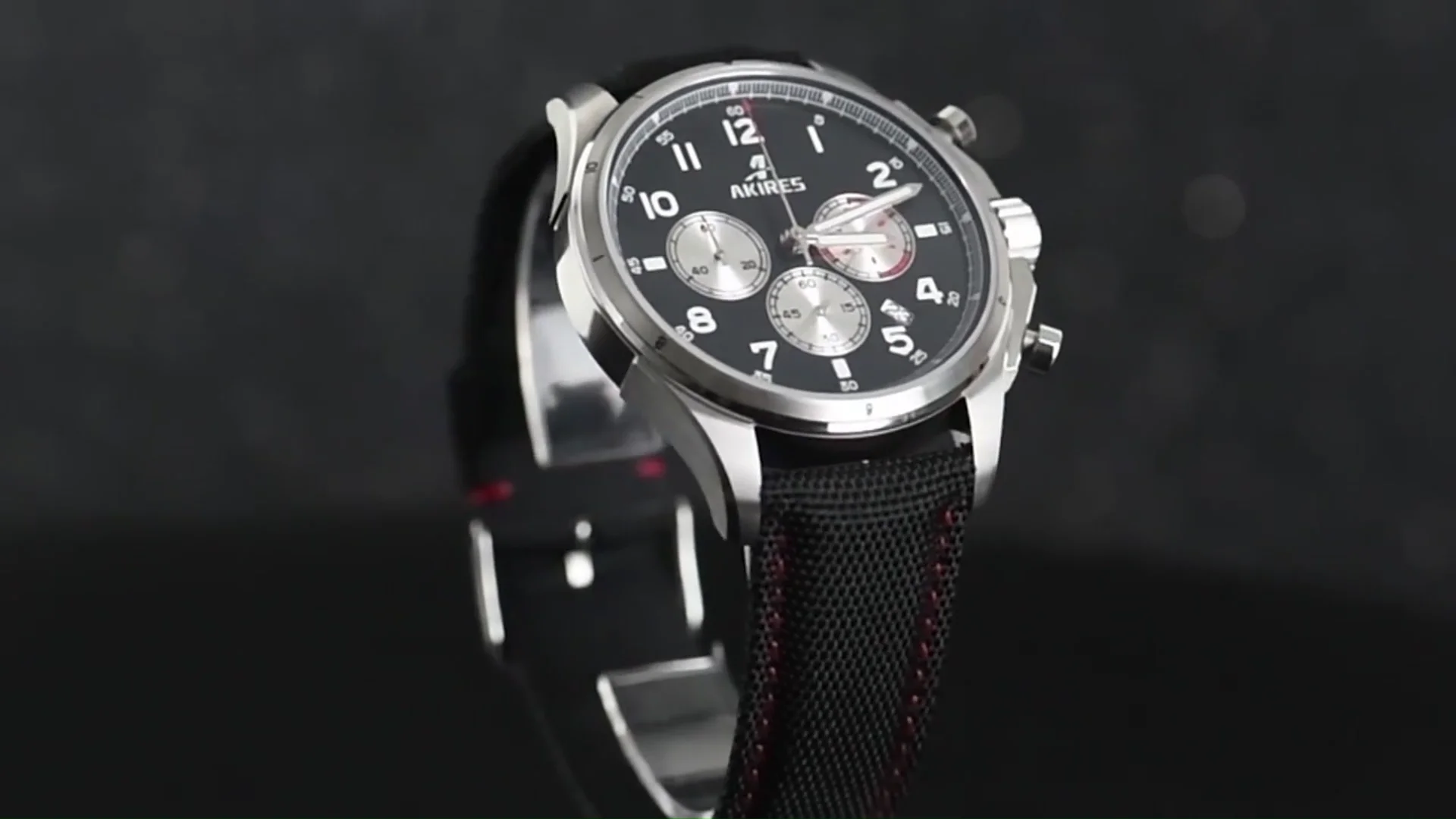 Akires Chronograph Automatic Men Luxury Quartz Watch 10 Atm Stainless ...