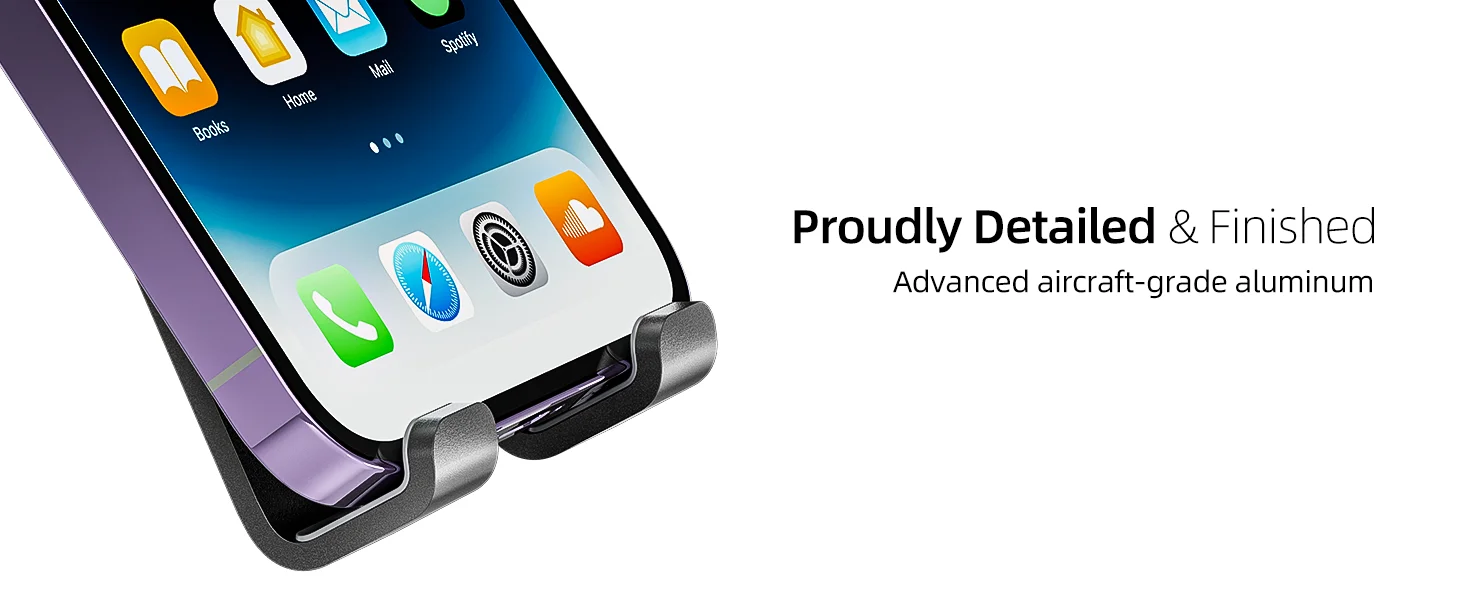 Adjustable Foldable Cell Phone Stand - Versatile & Durable