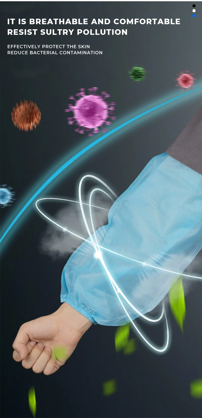 Long Sleeve One-piece Apron Oversleeve Arm Oversleeve Oversleeve Safety ...