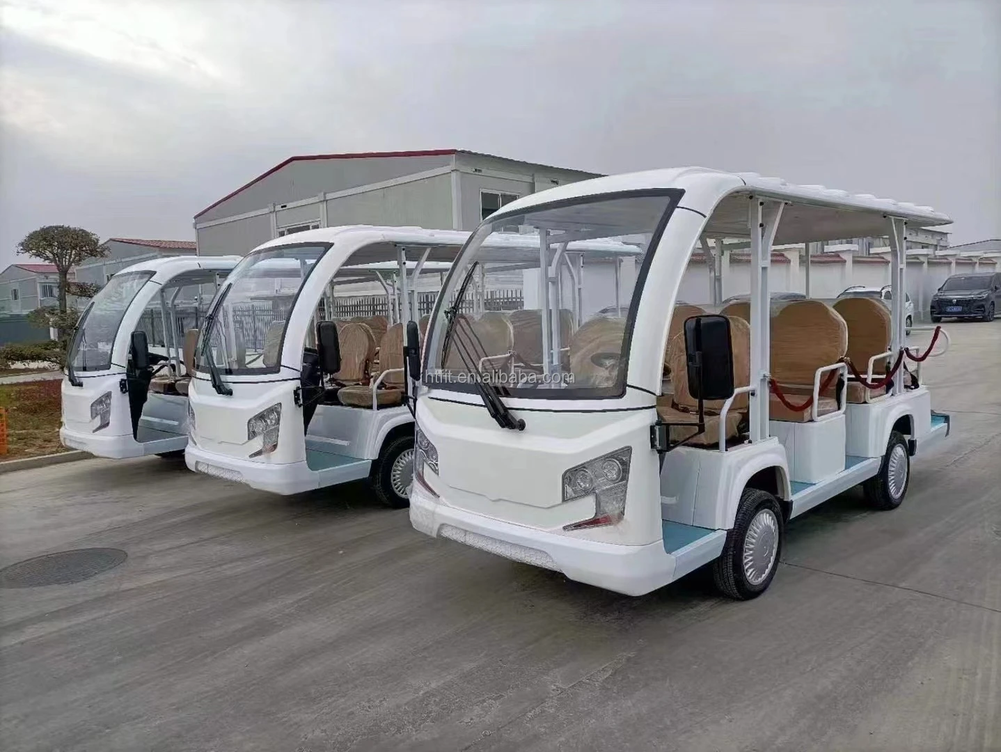 Mini Bus 8 Passenger Seater Enclosed Electric Shuttle Sightseeing Bus ...
