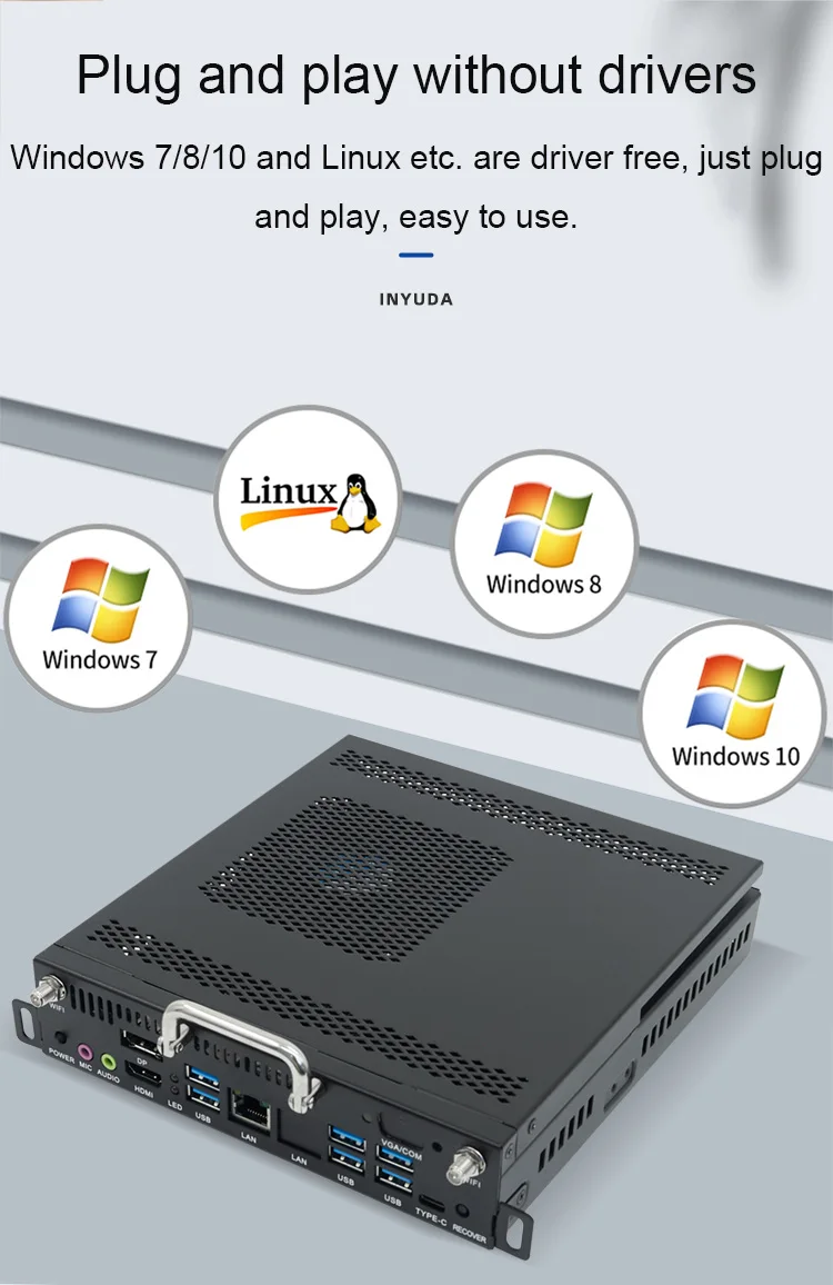 INYUDA Industrial Embedded PC - High Performance Miniature