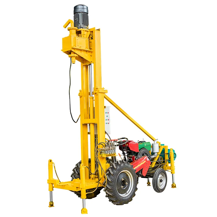 Geotechnical Drill Rig Tractor Mounted Rotary Water Well Drill Machine ...