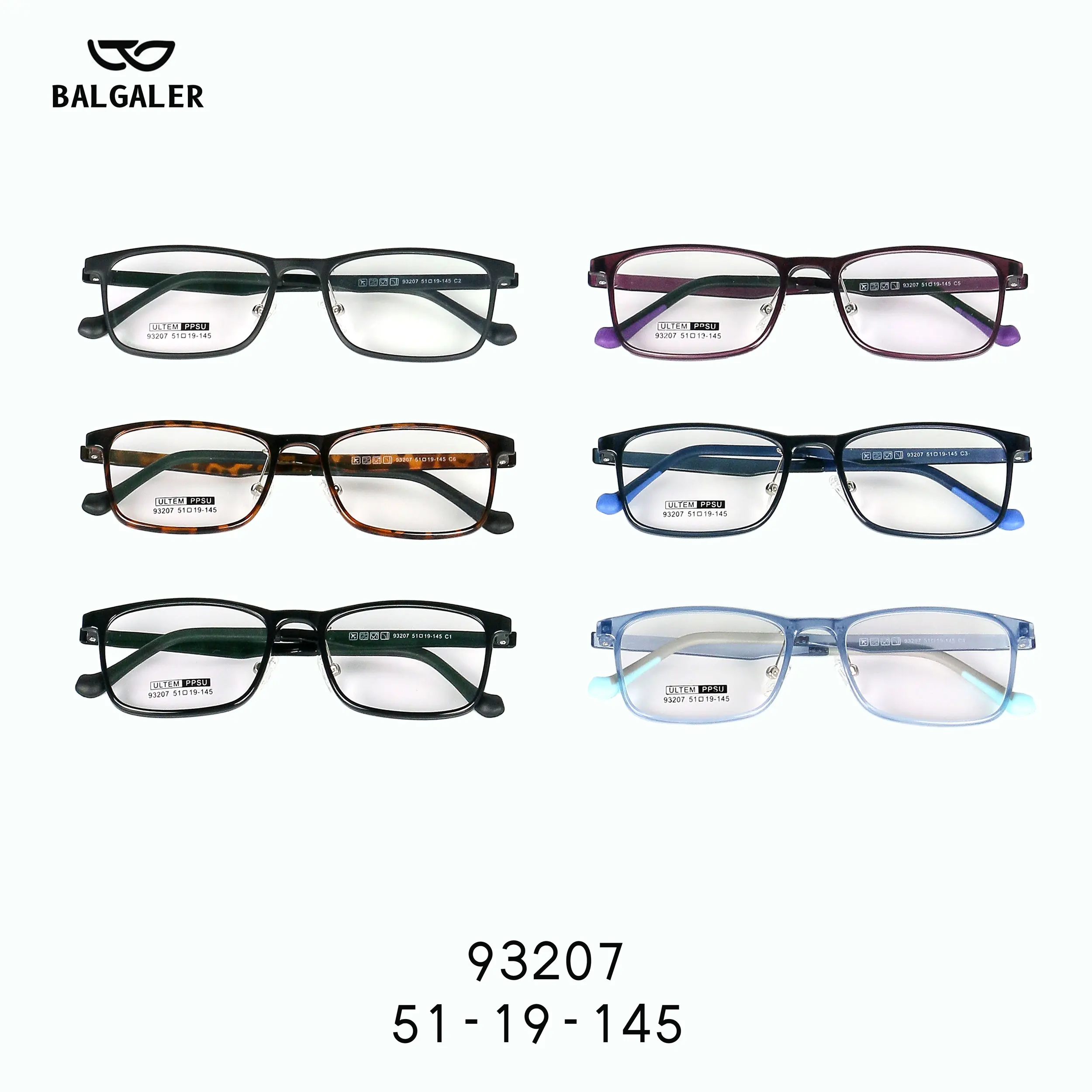 High Quality Customized Rectangle Ultem Models Optical Frame Glasses ...