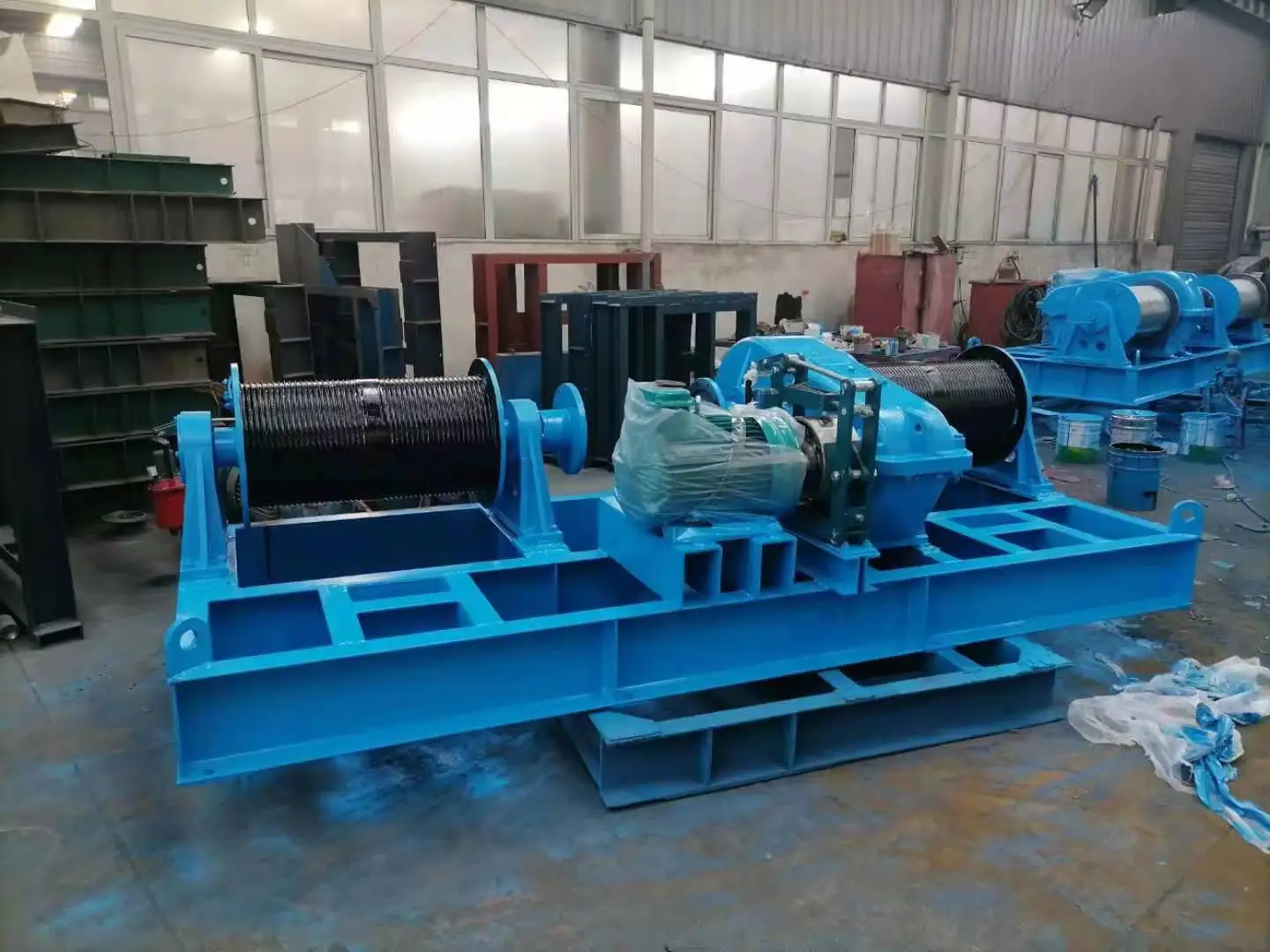 5 Ton 10 Tons 15 Tons 20tons Diesel Engine Powered Winch With Wire Rope ...