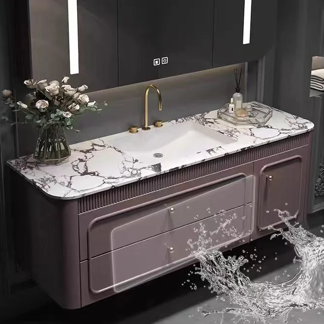 High Quality Plywood Bathroom Cabinets Set Customized Made In China ...