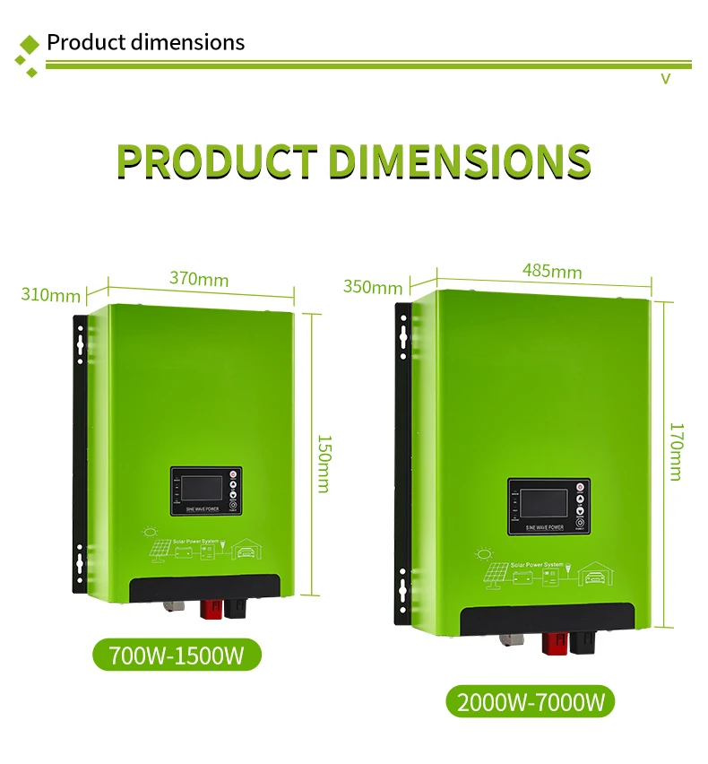 Solar Hybrid Inverter - 7kw, 6kw, 5kw Power Solutions