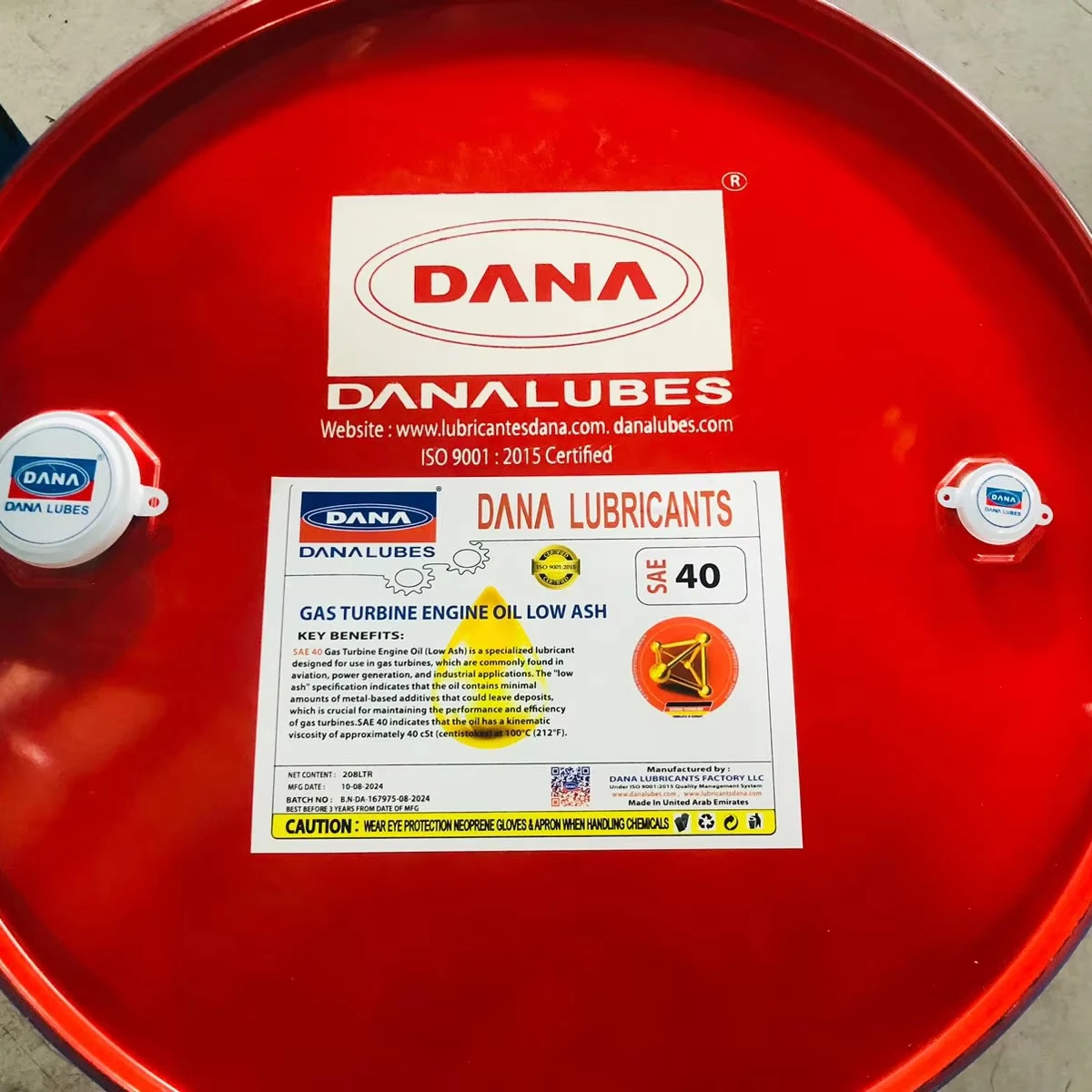 Sae 40 Gas Turbinb Engine Oil Low Ash Has A Kinematic Viscosity Of ...