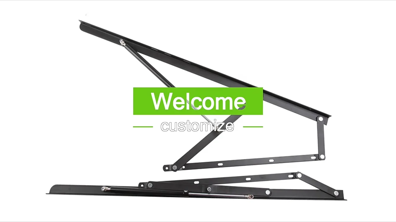 Hardware Folding Bed Hinge Frame Furniture Gas Spring Lift Up Storage ...