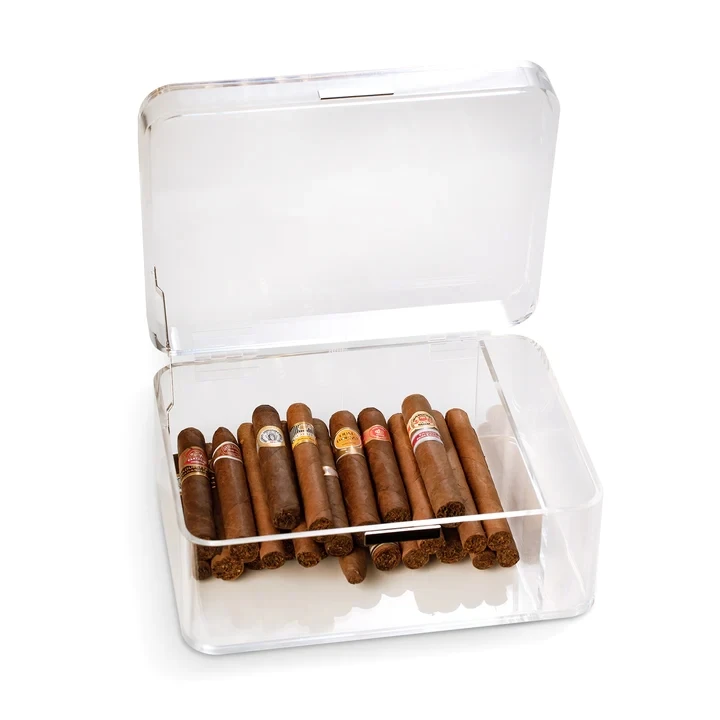 Custom Clear Acrylic Cigar Humidor Storage And Display Humidor Cigar ...