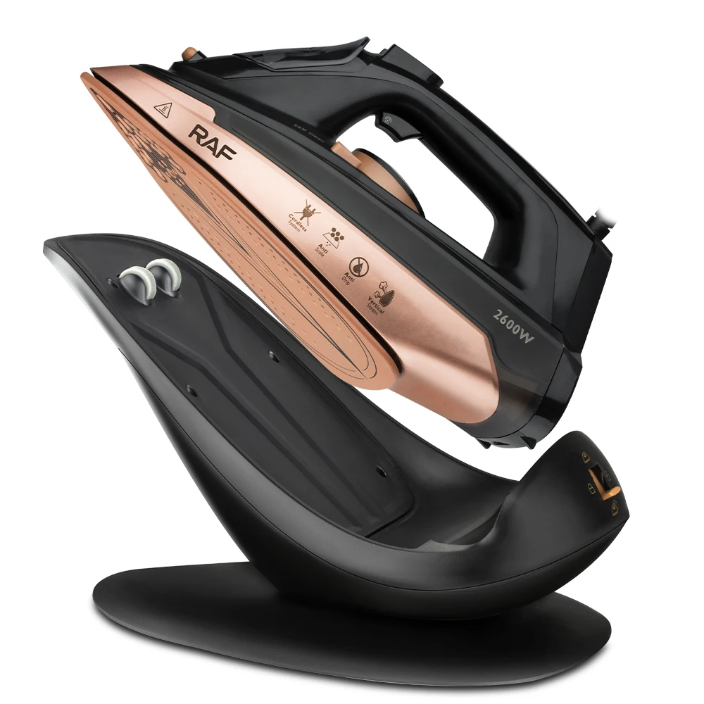 RAF 2600W Electric Steam Iron Station with Ceramic Soleplate - Vertical ...