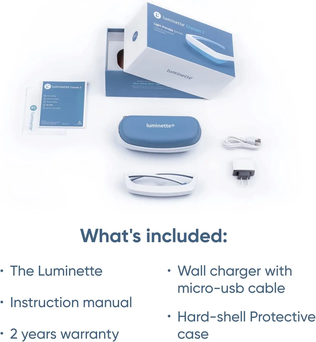 Luminette 3 Light Therapy Glasses Portable Wearable Light Therapy Lamp ...