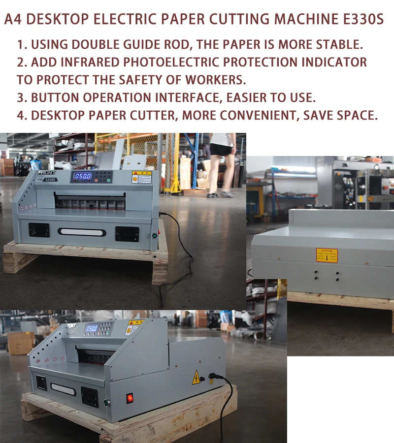 FRONT Paper Cutter Machine E330S - Precision & Efficiency