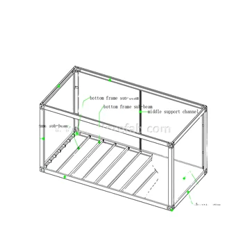 Customized 20ft Container Steel Frame For High Quality Portable ...