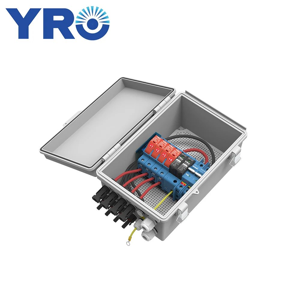 YRO 4 String PV Combiner Box Solar Lightning 550V 15a Fuse Holder 63a ...