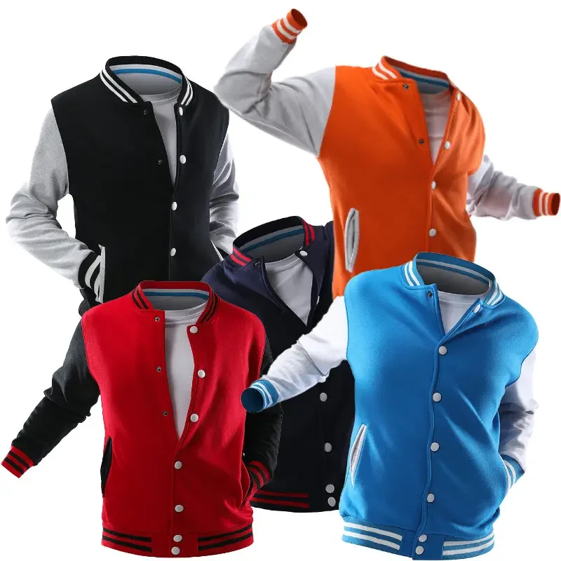 Custom Printing Embroidery Blank Baseball Jackets Custom Design Logo ...