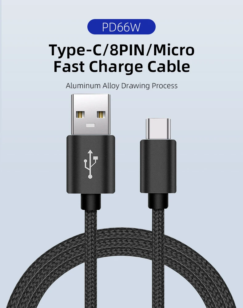 Cabos Usb To Type C Micro Kabel Data Line 3a Fast Charging Cable ...