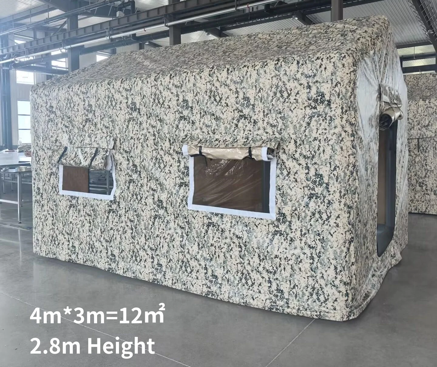 12㎡ Outdoor Medical Rescue Inflatable Tent, Emergency Command Fire Tent ...