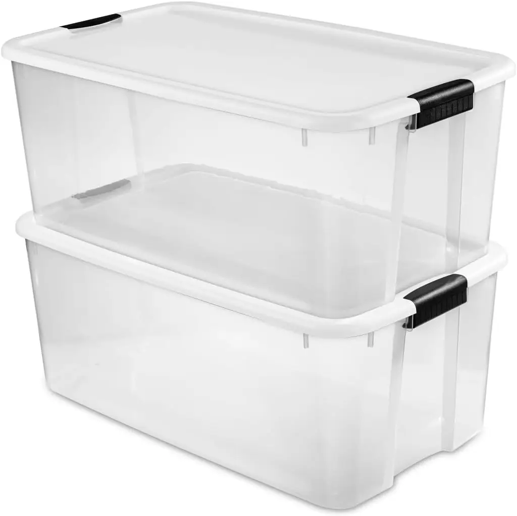 Extra Large Plastic Storage Box with Lids - Organize Efficiently