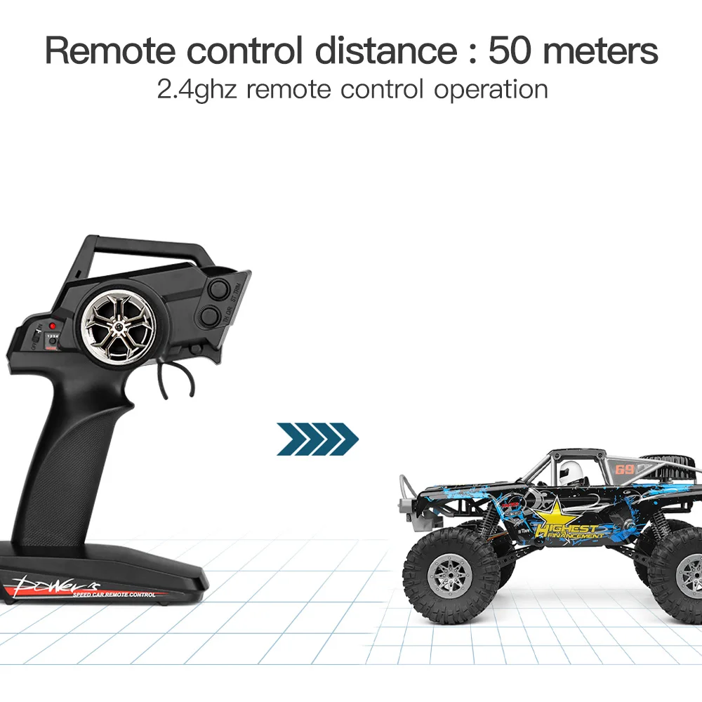 HOSHI Wltoys 104310 1 10 RC Car Climbing Car 4WD Dual Motor RC Buggy Off Road 2.4G Remote Control Car Toys Alibaba