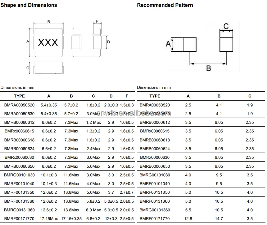 Shielded Magnetic coil Molded inductor SMD 10040 ferrite core power ...
