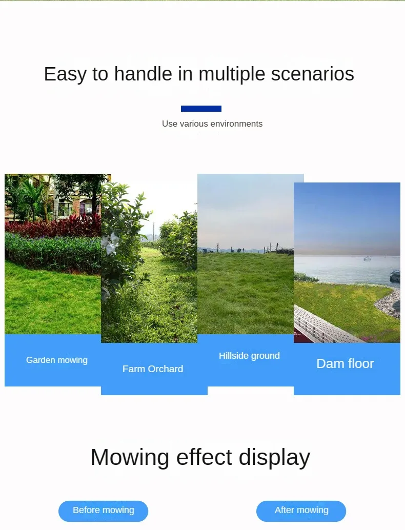 High Quality Remote Control Lawn Mower Robot Gasoline Engine Cordless ...