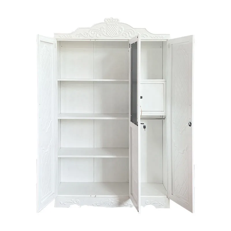Lakshyo Modern Steel Wardrobe Almirah Metal 4 Swing Doors Piece Sets ...