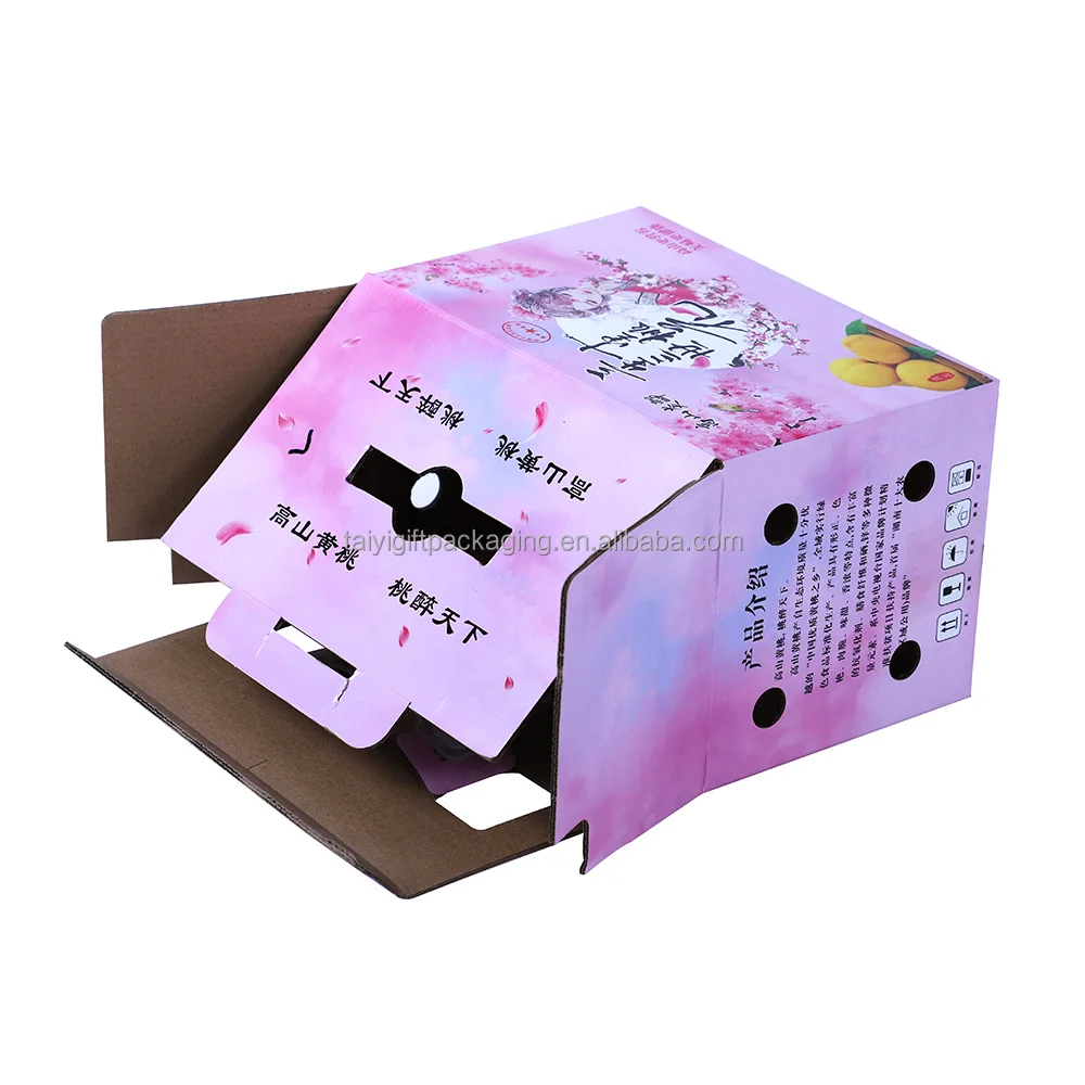See Through Packaging Boxes With Handle Egg Box Corrugated Cartons Send ...