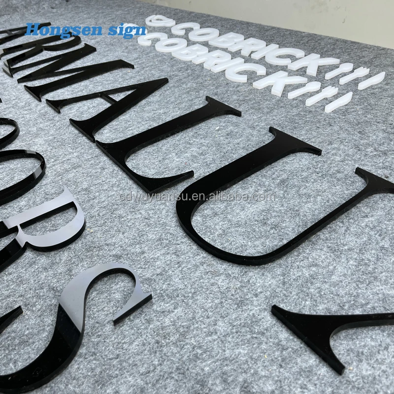 Custom 3D Laser Cut Acrylic Letters - Perfect for Signs