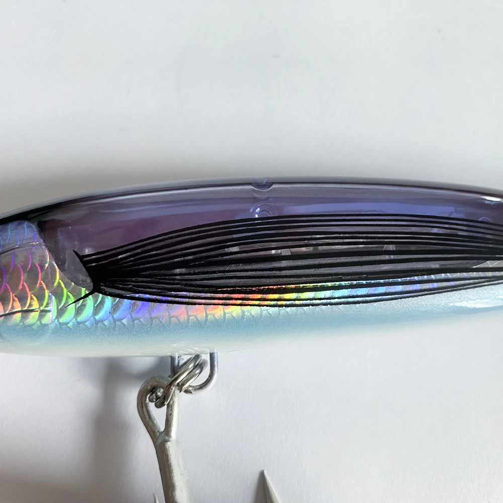 Saltwater Tuna Fishing Lure Hard Plastic Sinking Stickbait Pencil Lure ...