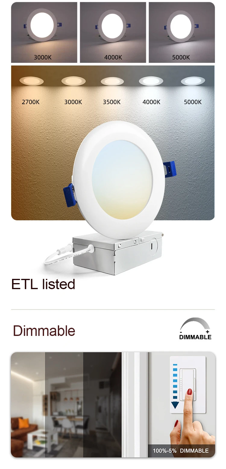 USA Adjustable Recessed LED Lighting - Dimmable Panel Lights